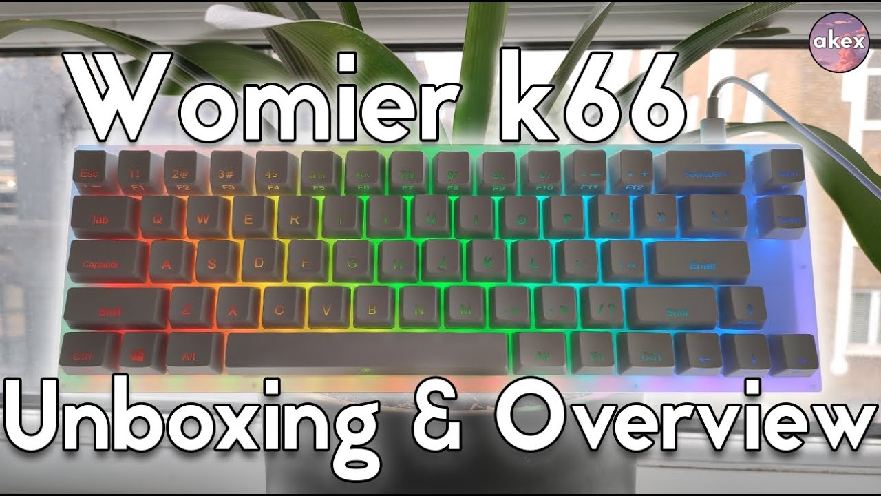 Womier K66 65% Mechanical RGB Keyboard Unboxing and Overview | Gateron ...