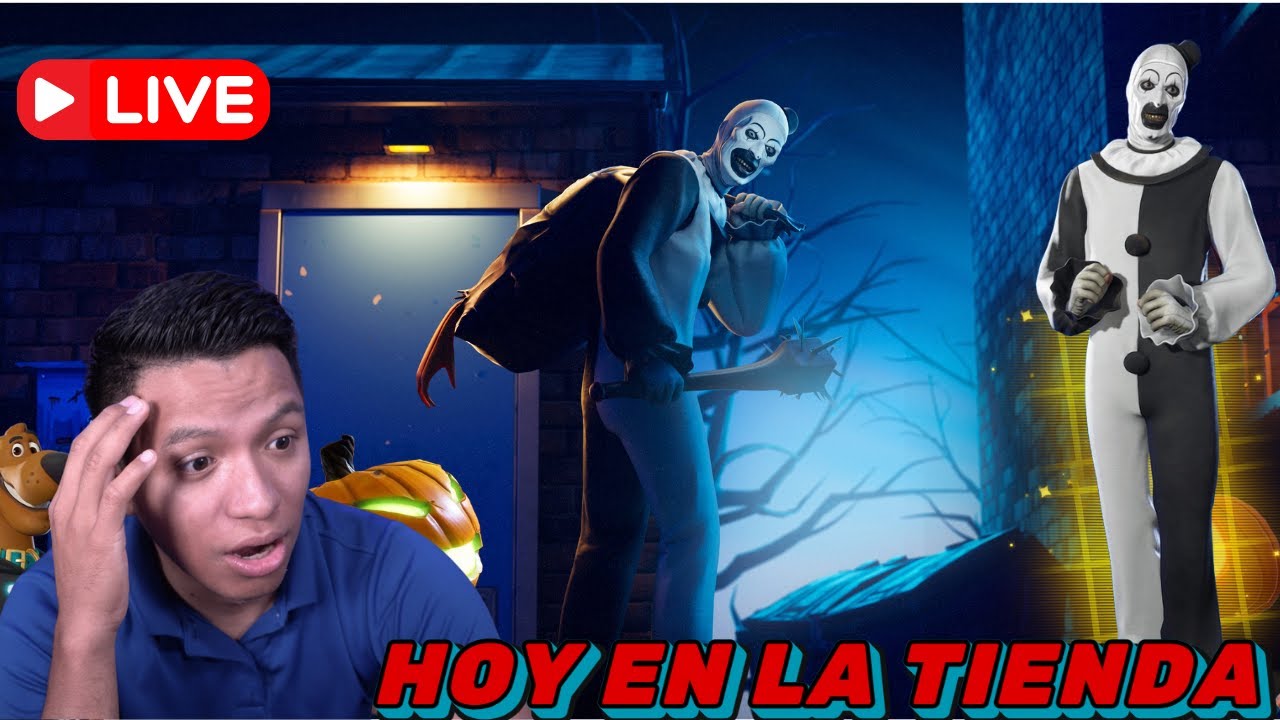 SKIN DE TERRIFIER HOY EN FORTNITE😱💥, CODIGO EN LA TIENDA "THECARLS7 ...