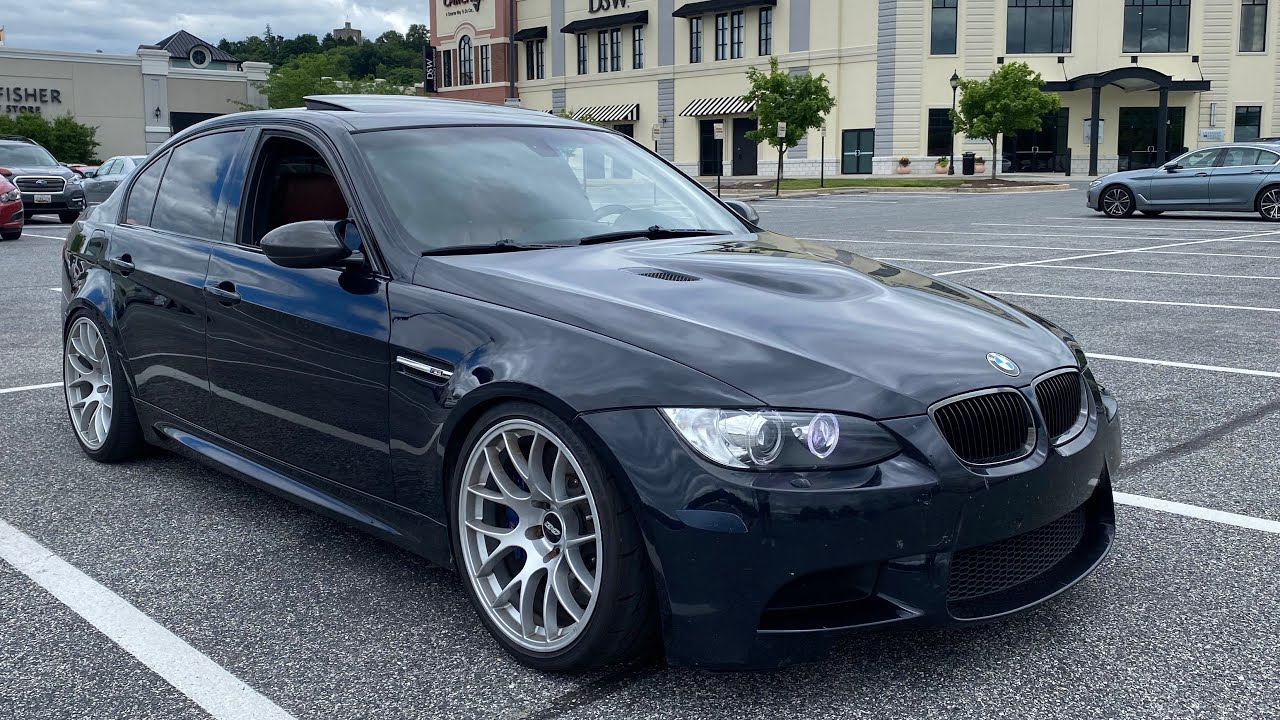 2008 BMW E90 M3 Akrapovic Exhaust Sound & Revs - YouTube