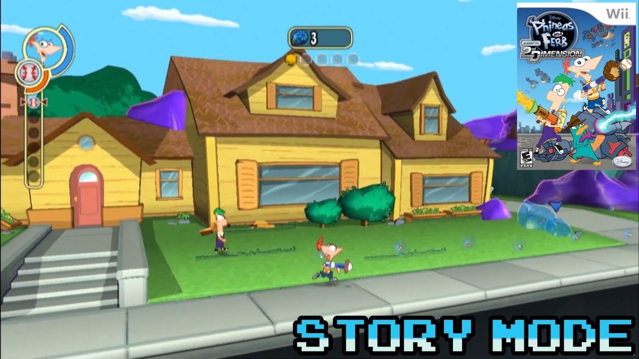 PHINEAS AND FERB: ACROSS THE 2ND DIMENSION (Wii) | STORY MODE ...
