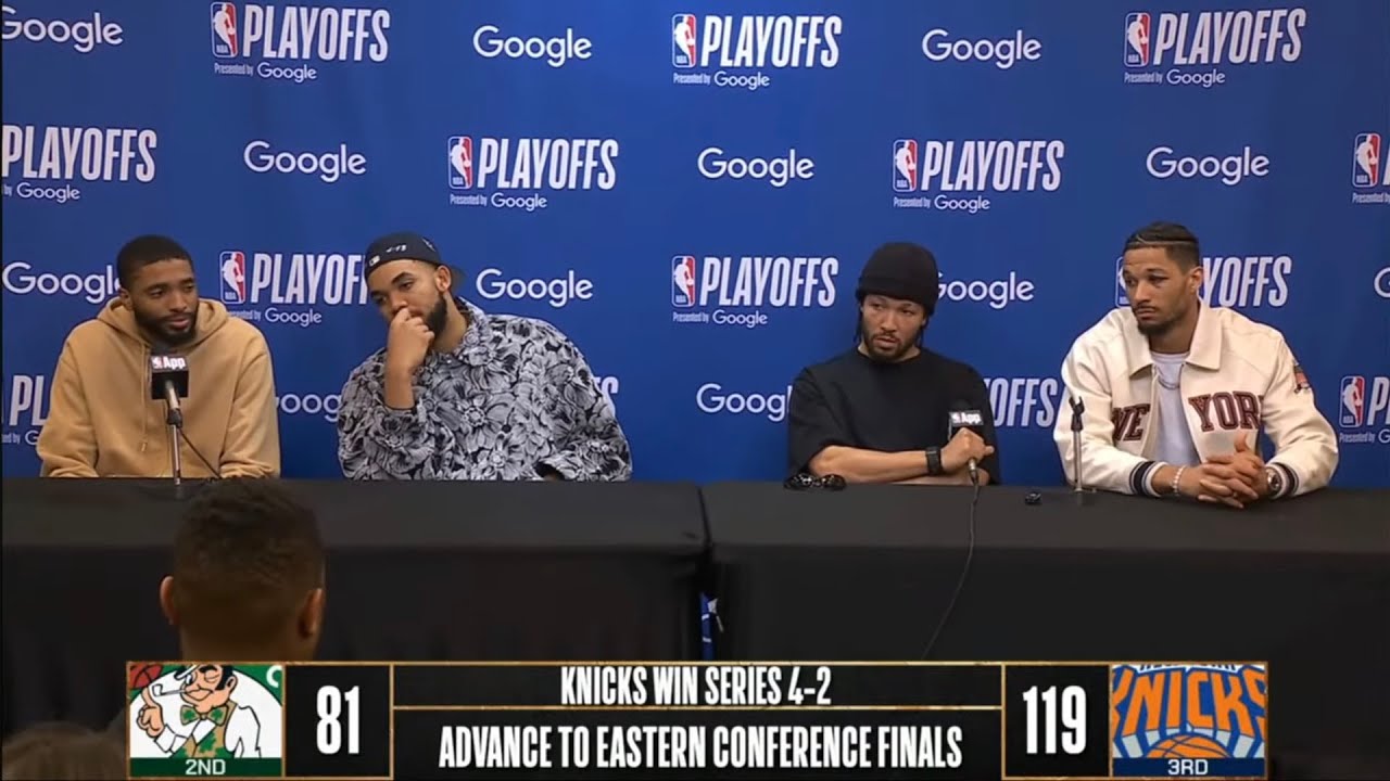 Boston Celtics and New York Knicks | 2025 NBA Playoffs Game 6 Post Game ...