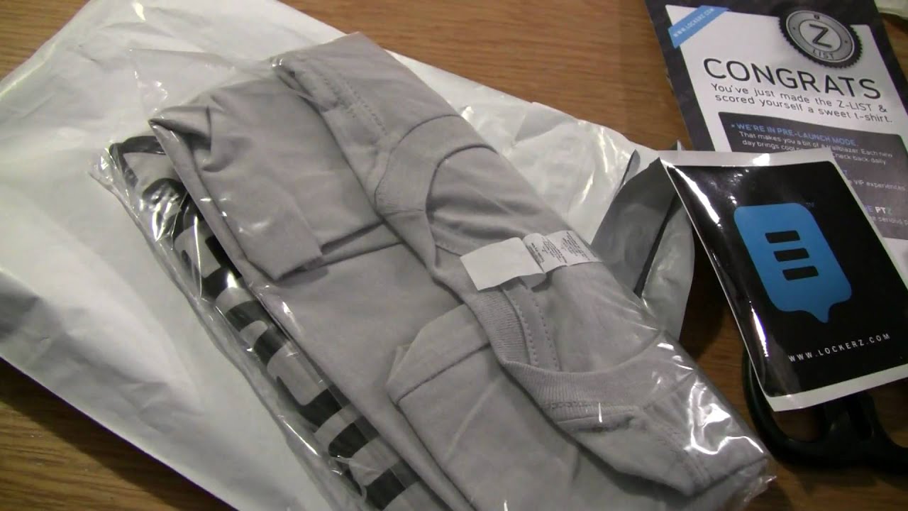 Surprise! Lockerz T-Shirt Unboxing (1-1-10) - YouTube