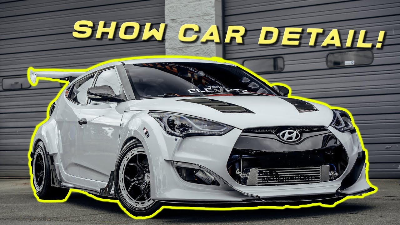 Fully built Hyundai Veloster show car detail! - YouTube