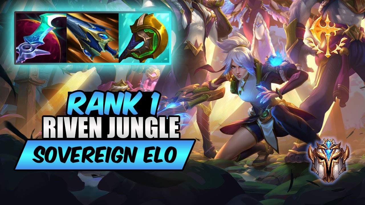 Wild Rift Riven RANK 1 EU jungle - S14 rank game + build - YouTube