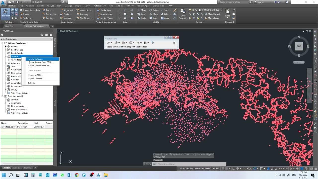 How to Calculate Volume in AutoCAD Civil 3D - YouTube
