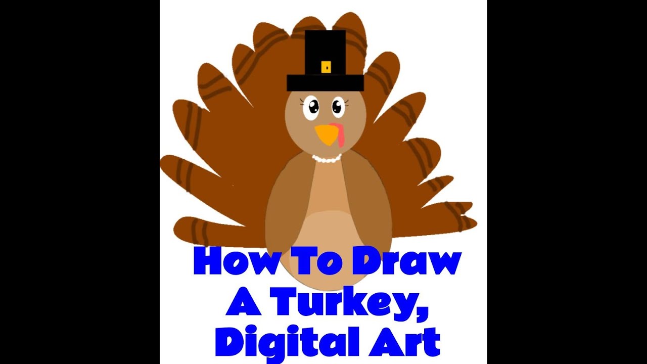 How To Draw A Turkey - Step By Step || Digital Art Tutorial || Autodesk ...