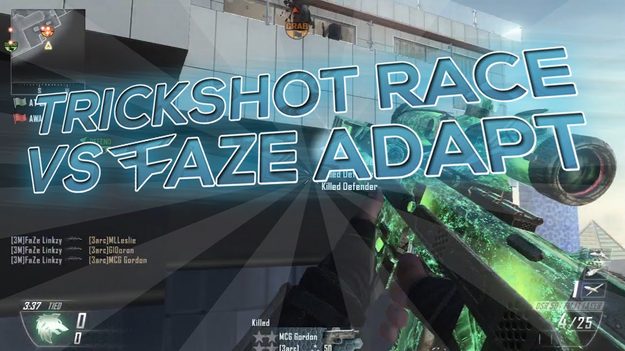 Trickshot Race VS FaZe Adapt! | FaZe Linkzy - YouTube