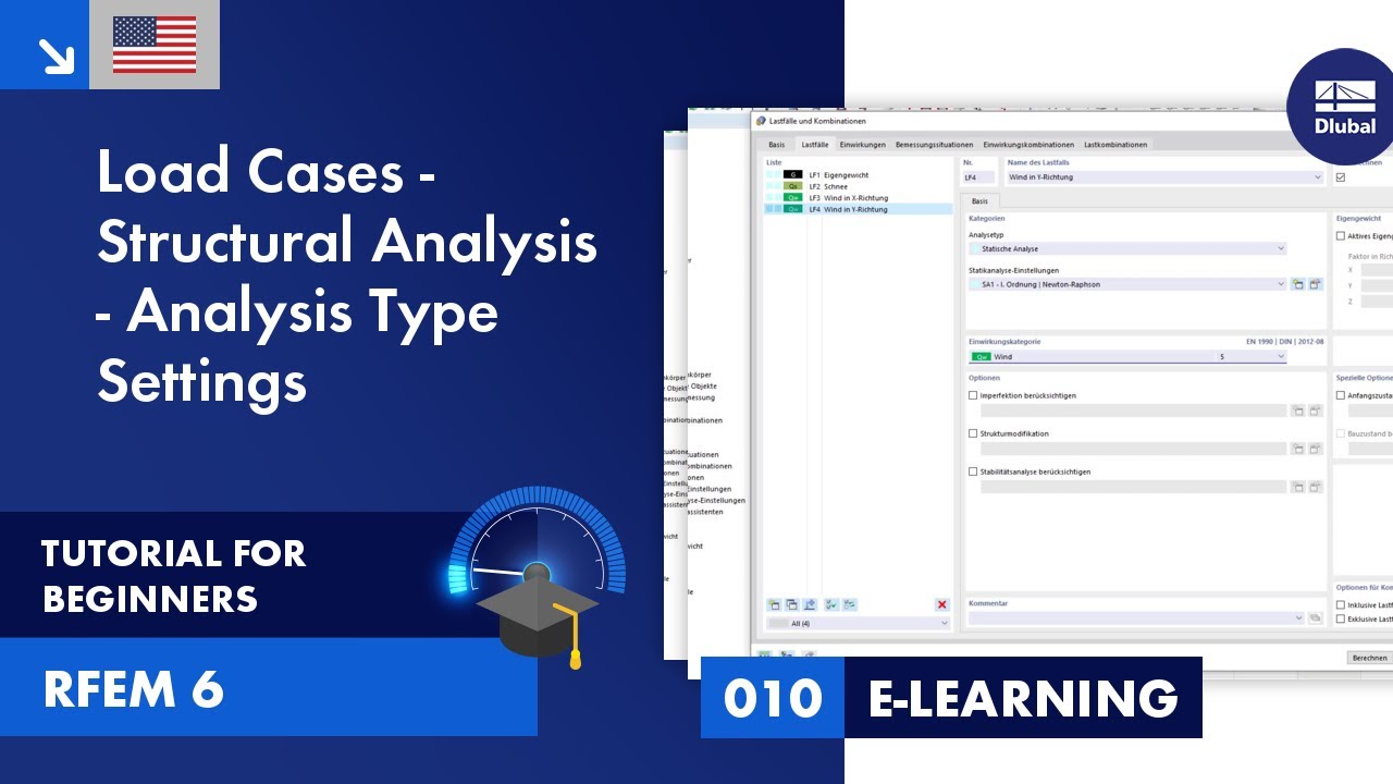 RFEM 6 Tutorial for Beginners | 010 Load Cases | Static Analysis ...