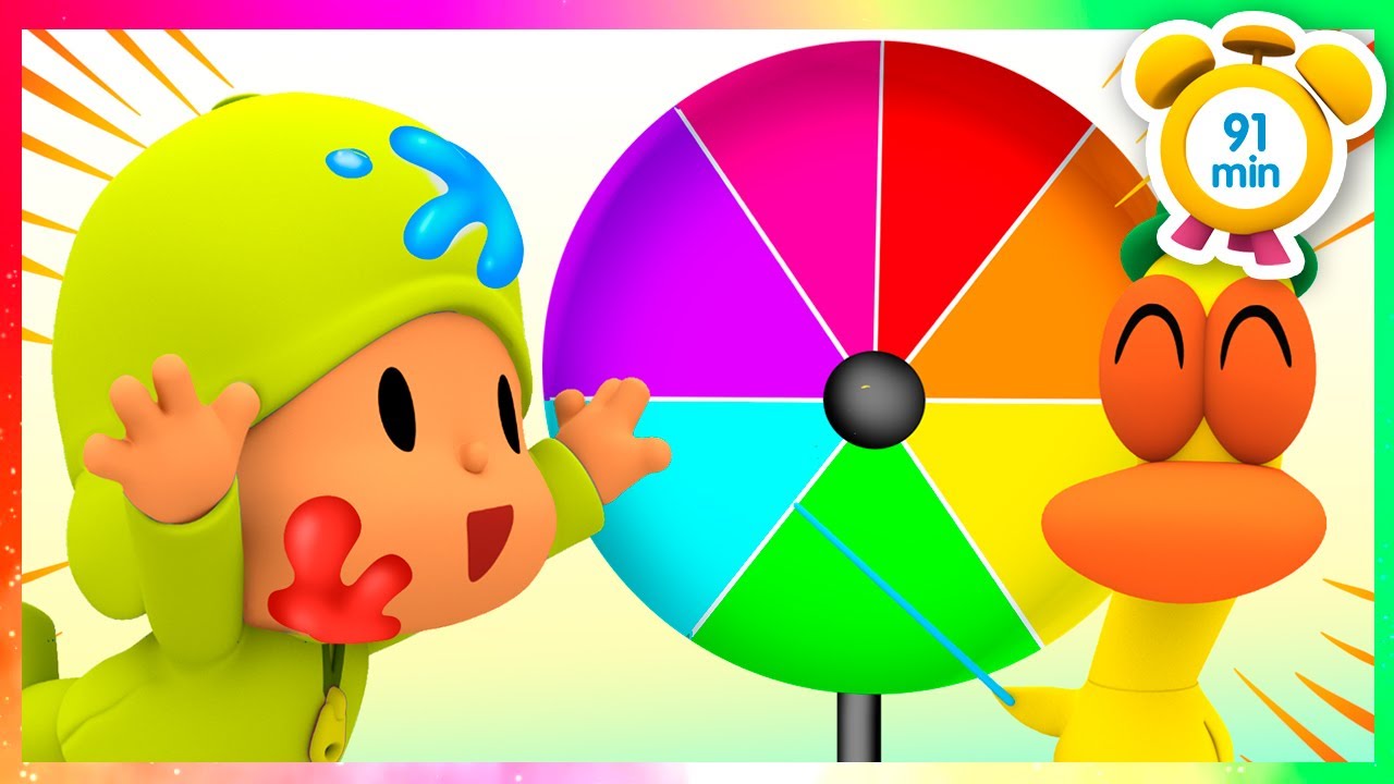 🌈 POCOYO ENGLISH - Learn The Colors Of The Rainbow [91 min] | Full ...