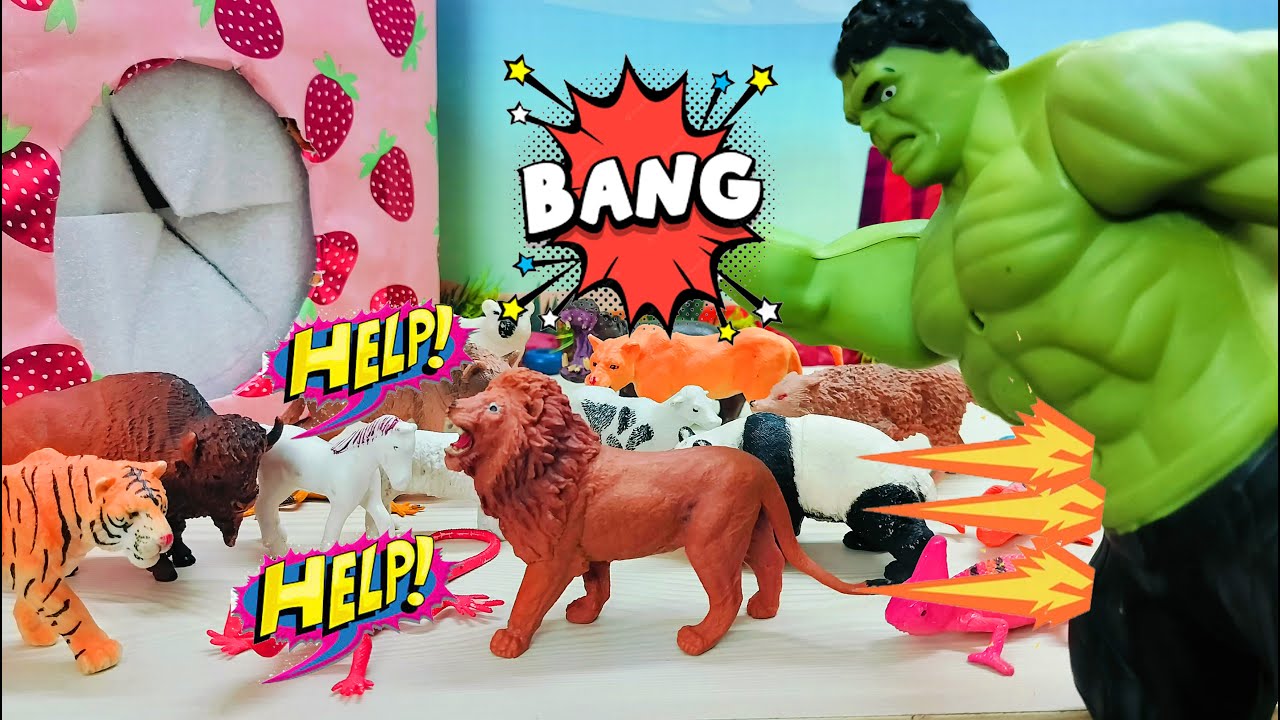 HULK & HULK DOG SMASH ANIMALS - YouTube