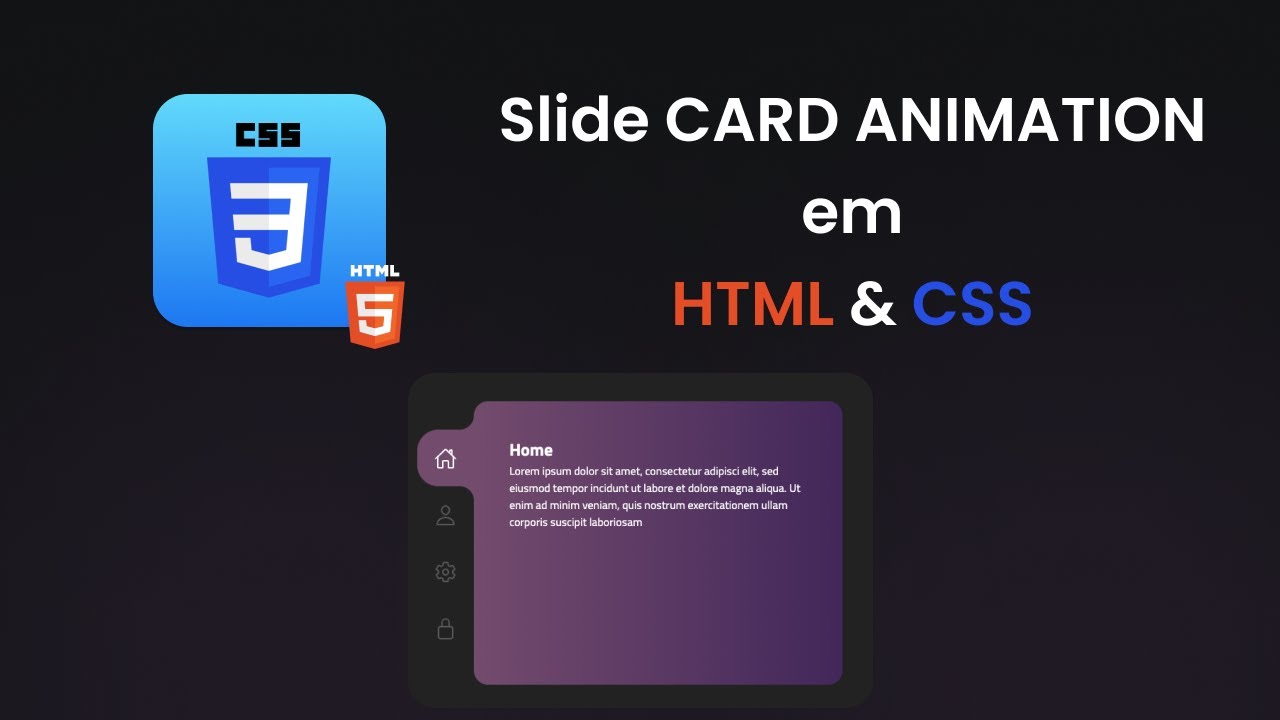 Desvende o Estilo: CARD de TABS com Indicador Deslizante e Curvas ...