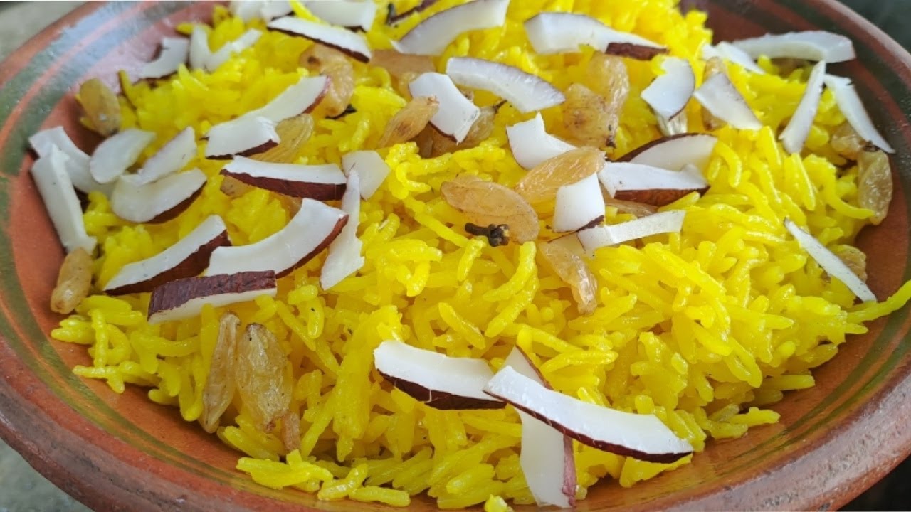 Zarda sweet rice recipe | Best recipe of zarda | Rice recipes | Zarda ...
