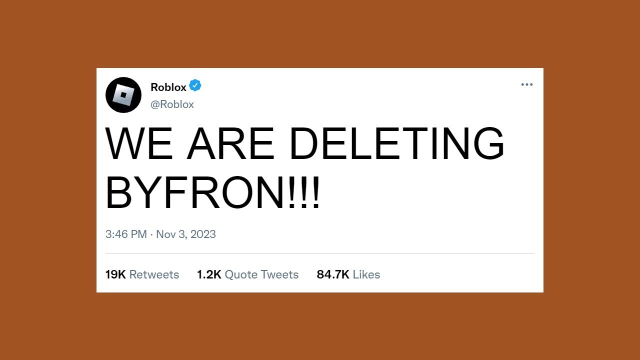 Roblox is Removing Byfron! - YouTube