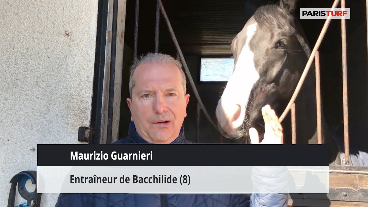 Maurizio Guarnieri, entraîneur de Bacchilide (01/03 à Chantilly) - YouTube