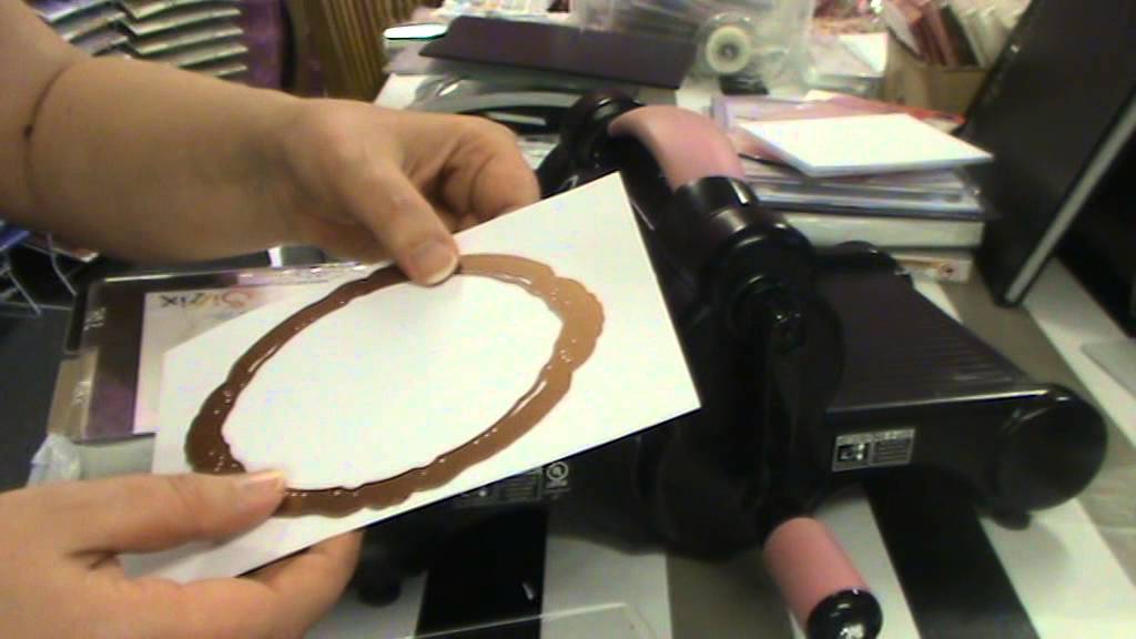 Big Shot - diecutting och embossing - YouTube