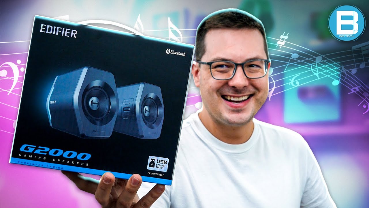 CAIXA GAMER com som INCRÍVEL!! que BELA SURPRESA! Unboxing Edifier ...