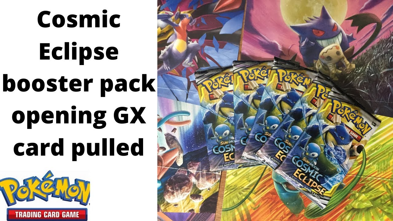 Cosmic Eclipse booster packs opening with GX card pulled - YouTube