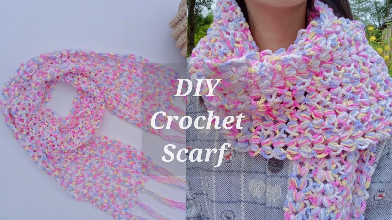 DIY Crochet Beautiful Scarf | Easy Crochet Pattern and friendly for ...