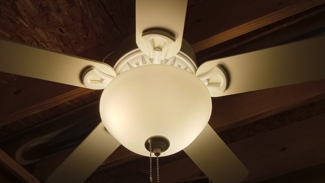 36" (White) Harbor Breeze "Mini" Classic Style Ceiling Fan. - YouTube