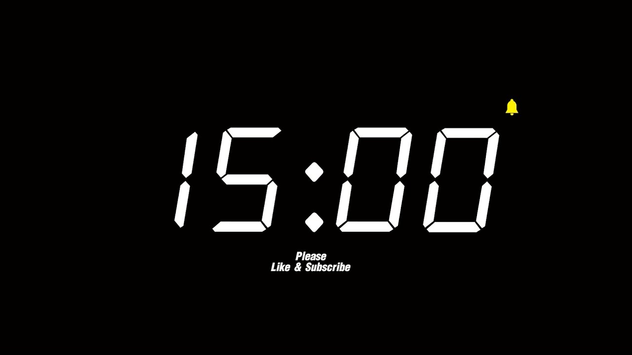 15 MINUTE - TIMER -COUNTDOWN - YouTube