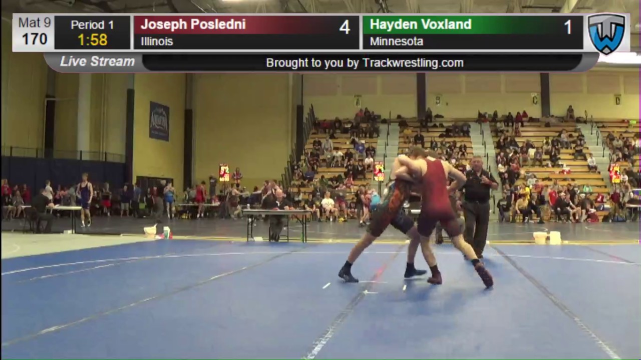 1055 Junior Men 170 Joseph Posledni Illinois vs Hayden Voxland ...