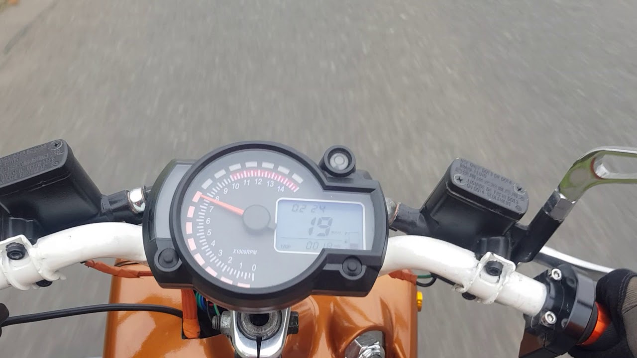 Stretched scooter top speed. - YouTube