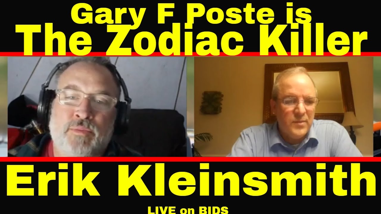 Erik Kleinsmith - Zodiac Killer was Gary Francis Poste - YouTube