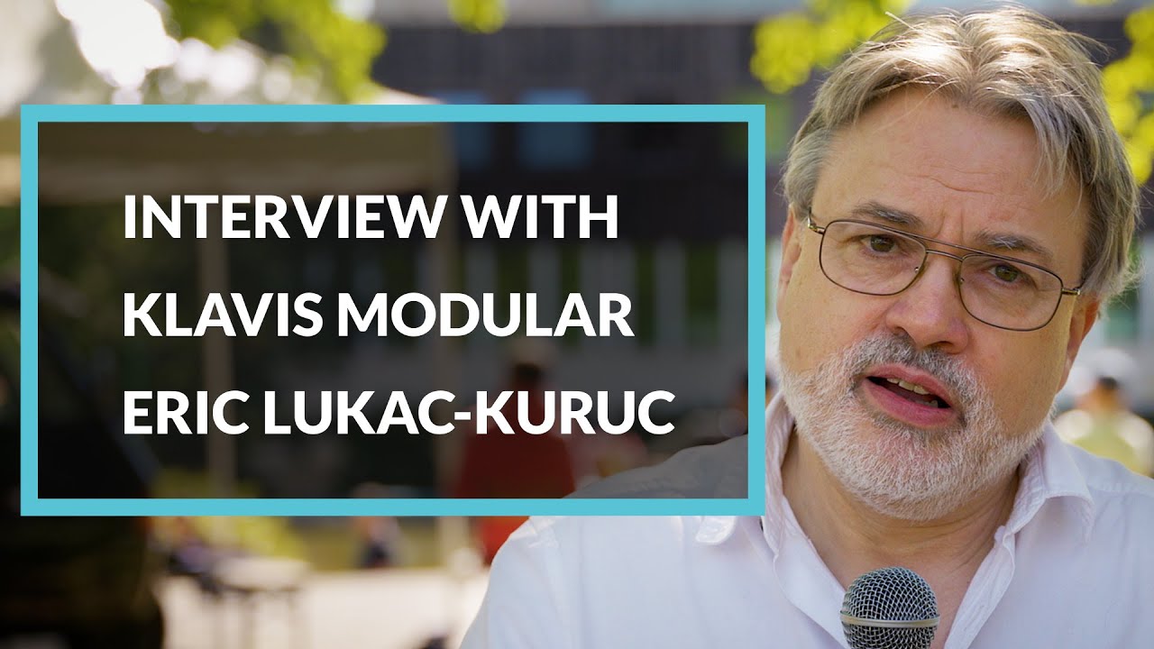 Klavis Modular Eric Lukac-Kuruc Interview SuperBooth 2023 - YouTube