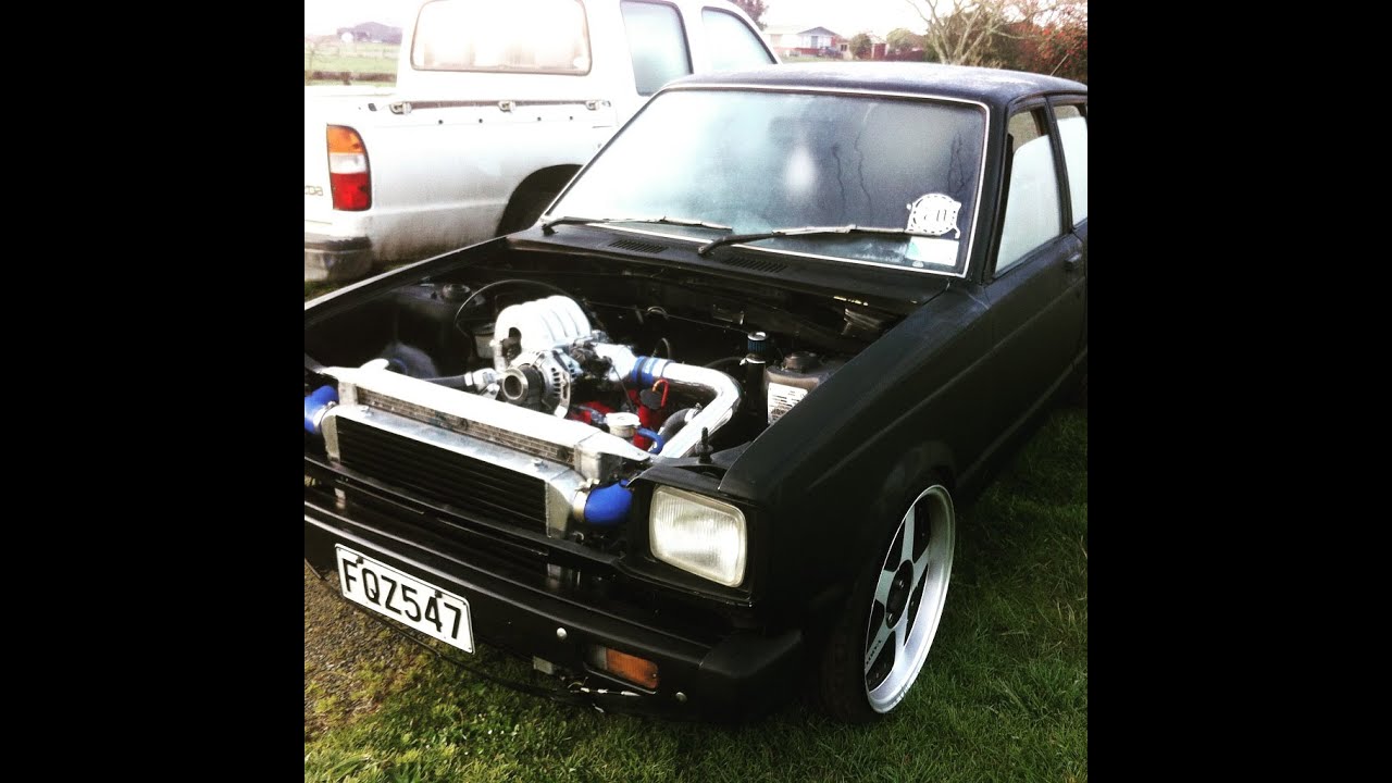 13b turbo starlet 405hp @ 8psi - YouTube