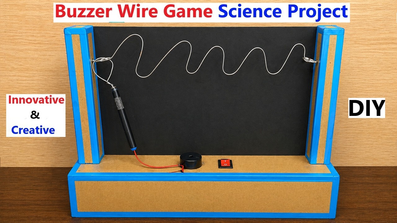 buzzer wire game science project working model for science exhibition ...
