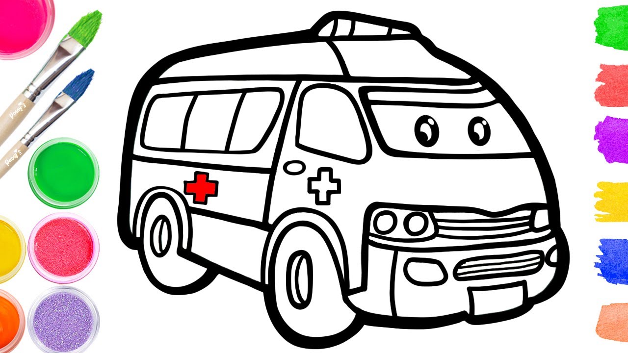 HOW TO DRAW AN AMBULANCE | STEP BY STEP - YouTube
