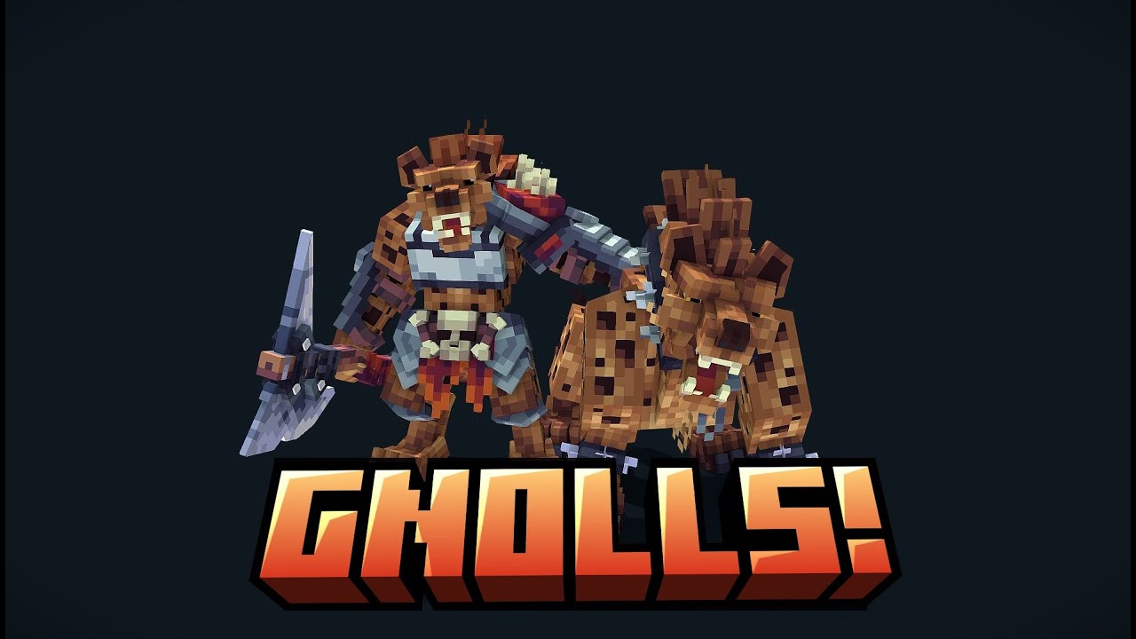 Gnolls! [Mythicmobs x Modelengine] #minecraft #fantasy - YouTube