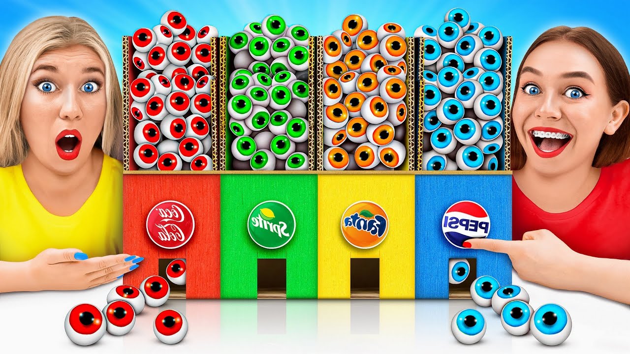 एक ही रंग का भोजन चुनौती Multi DO Fun Challenge - YouTube