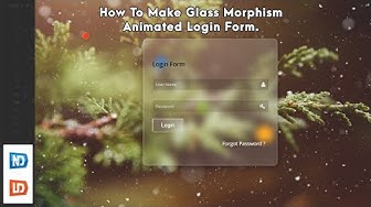 How To Make Glass Morphism Animated Accordion Using HTML, CSS and JavaScript | With Source Code ...