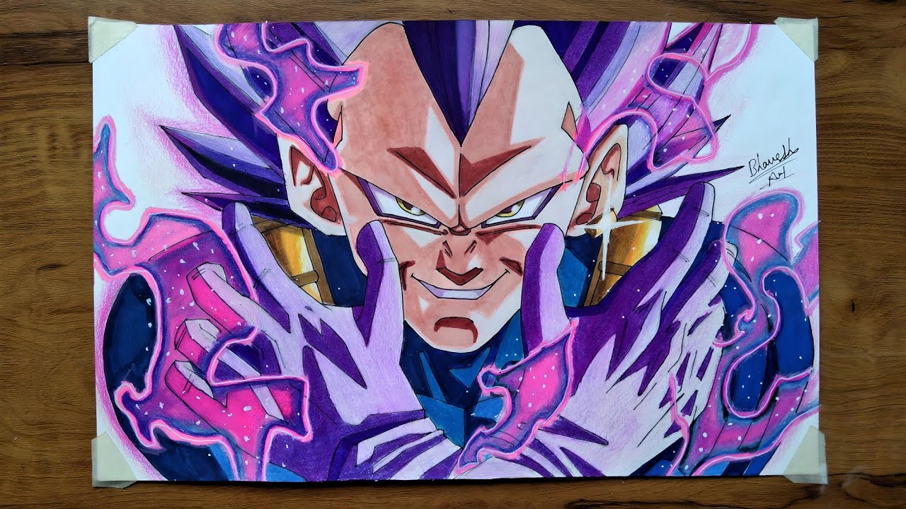 How to draw ultra ego Vegeta | Vegeta Drawing | Anime Drawing #drawing ...