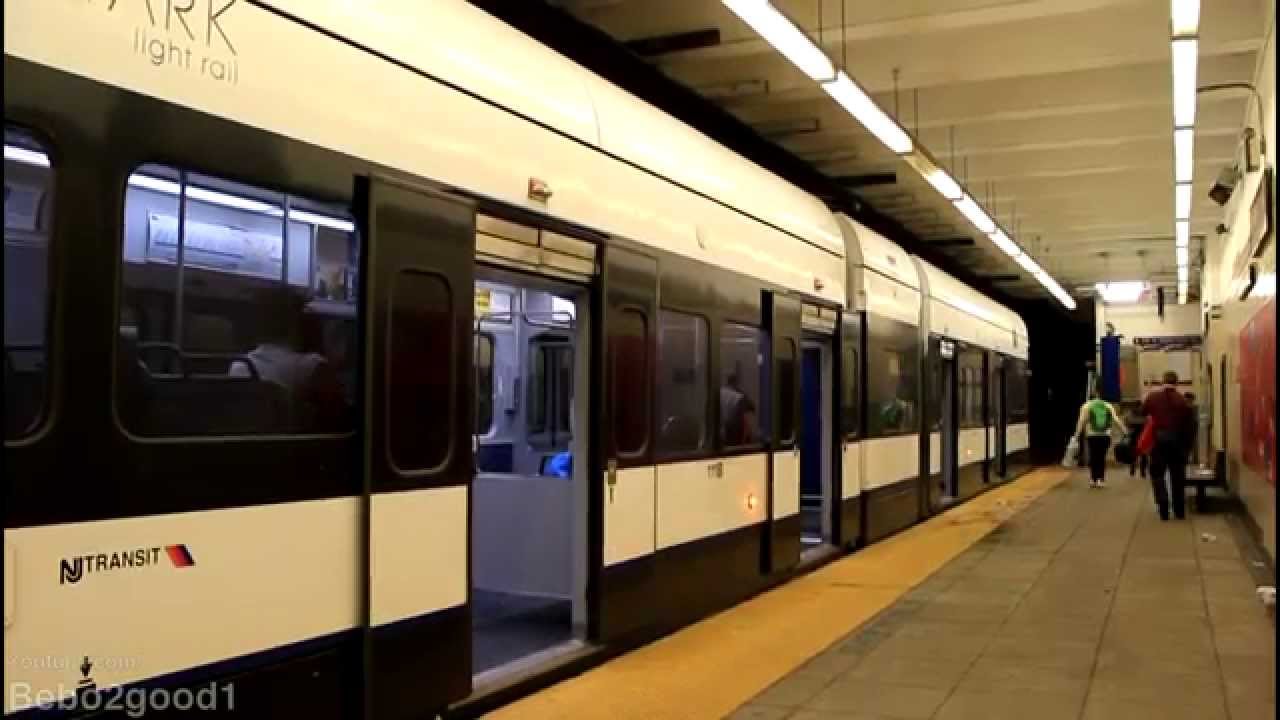 NJT Newark (LRT) Subway at Warren Street [Kinki Sharyo LRV] - YouTube