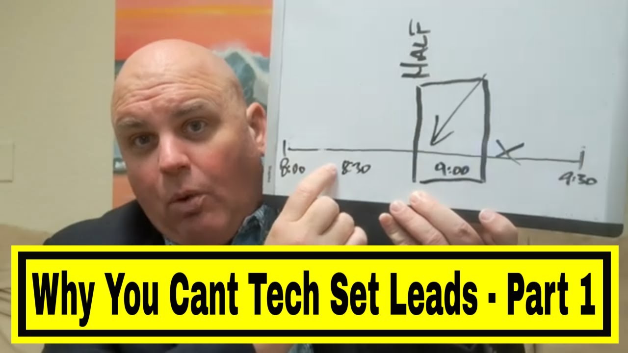Why you are not able to set leads as a technician (Part 1) - YouTube
