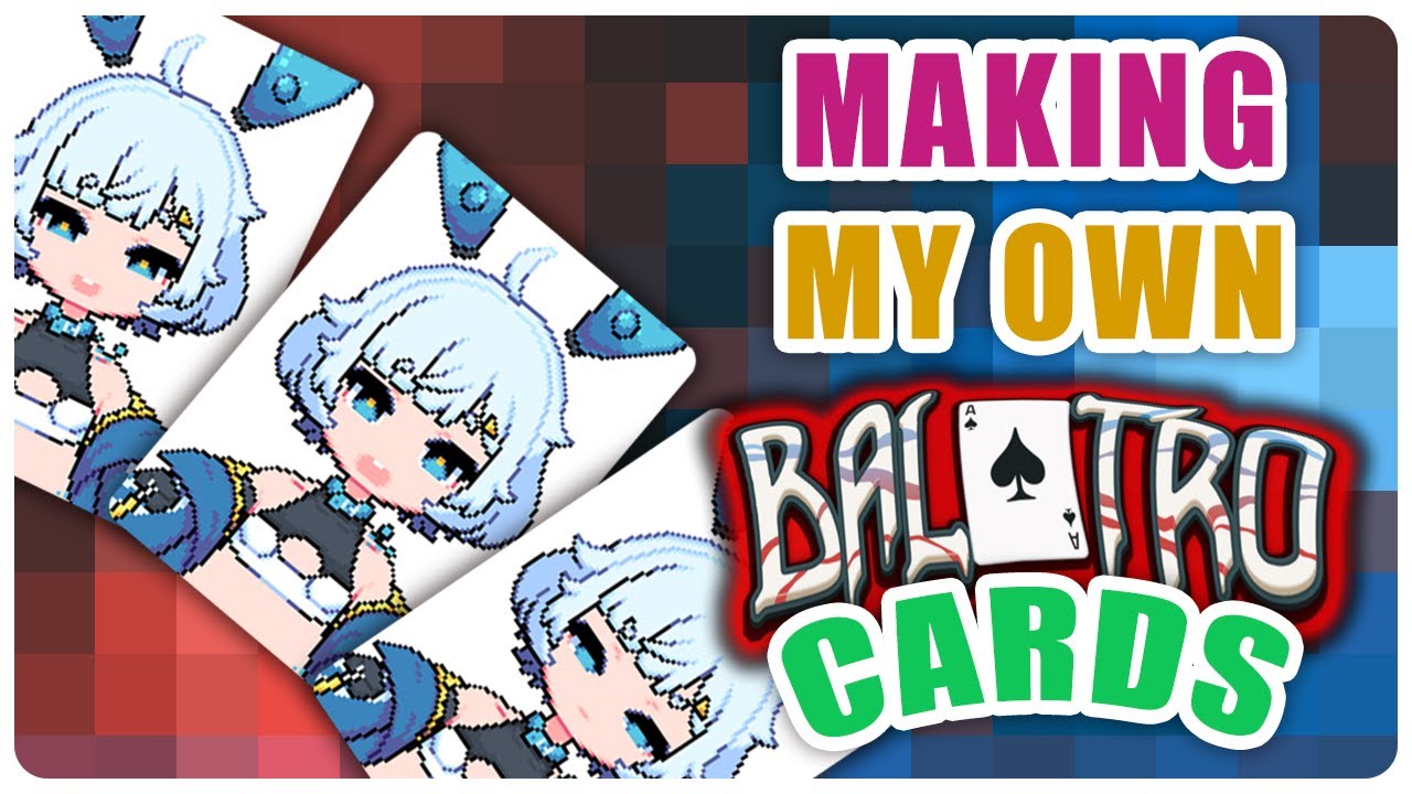 [PIXEL ART] Custom Balatro Cards - YouTube