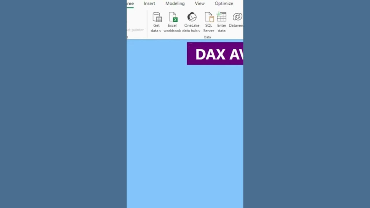 Average Dax Function in POWER BI - YouTube
