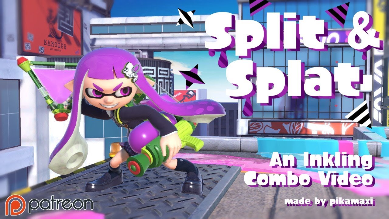 Split & Splat - An Inkling Combo Video - Smash Ultimate - YouTube