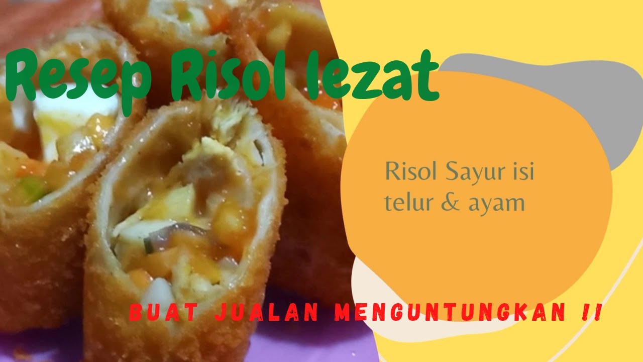 Resep Risol Lezat, buat jualan menguntungkan!!! Risol viral - YouTube