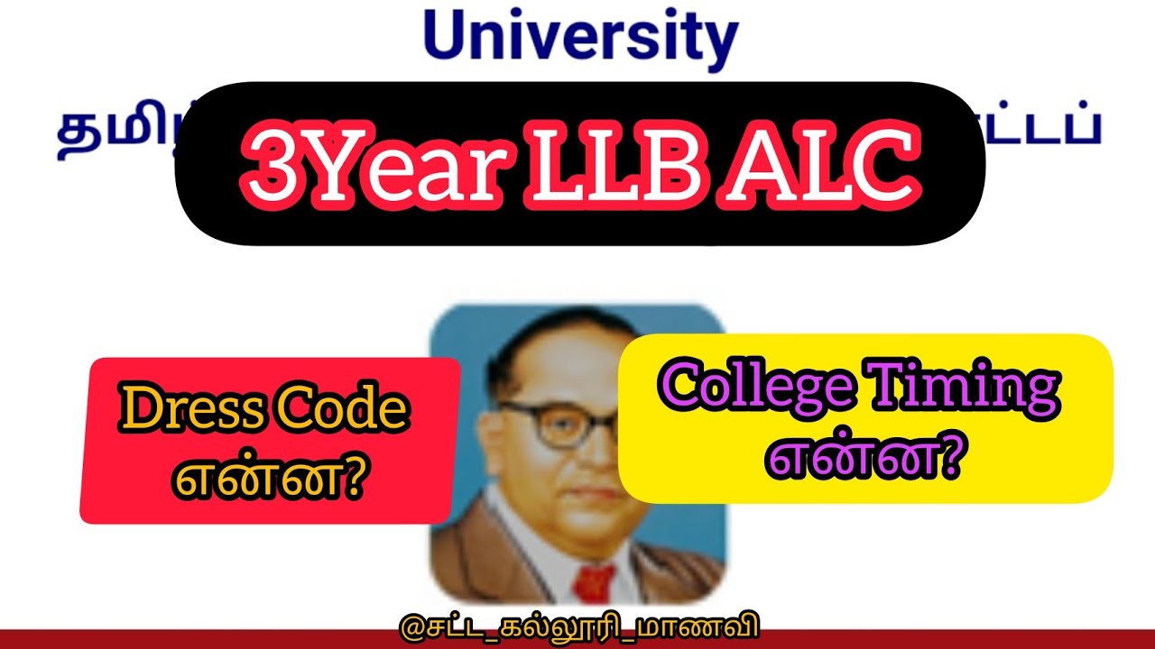 3Year LLB Dress code | College Timing |#trending #tndalu #3yearllb #llb ...