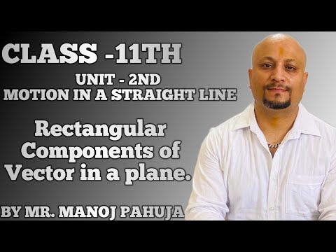 Rectangular Components of Vector in a plane. // Class - 11th // Unit - 2nd // Motion in a ...