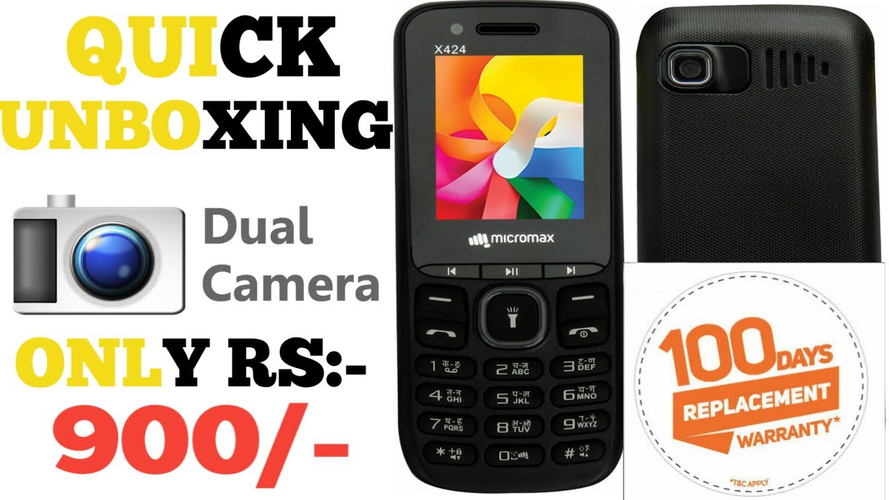 Micromax X424 Quick Unboxing and Review | First Look | Only RS :- 999 ...