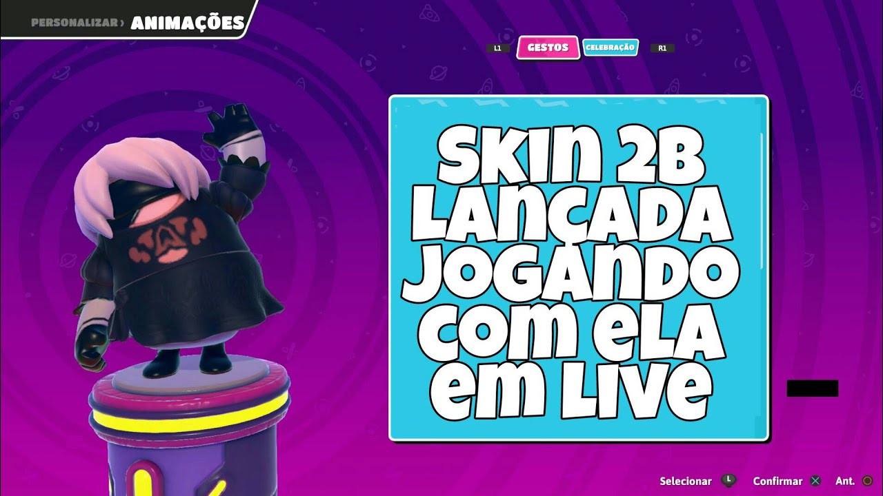 Fall Guys Skin 2B, Sala Personalizada e Crossplay PS4 e PC - YouTube