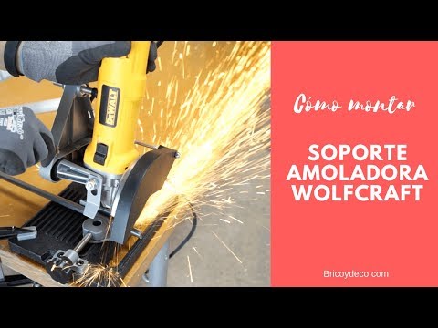 Cómo montar el soporte para amoladora angular Wolfcraft | BRICOYDECO YOUTUBE MAKER