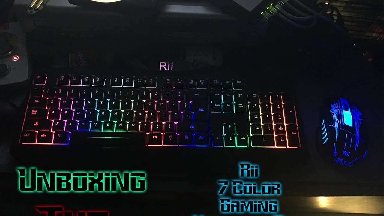 Unboxing Of The Real Internet Idea 7 Color Gaming Keyboard And Mouse ...