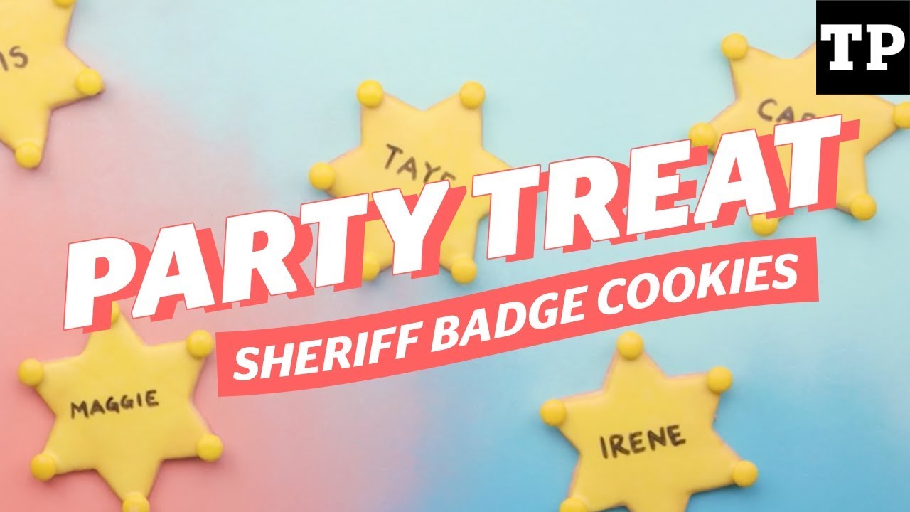 How to make Sheriff Badge Sugar Cookies | Eats + Treats - YouTube