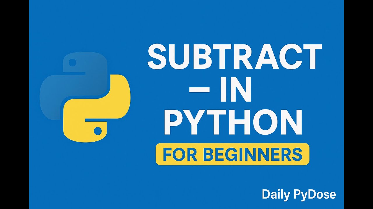 How to Subtract Two Integers in Python - YouTube