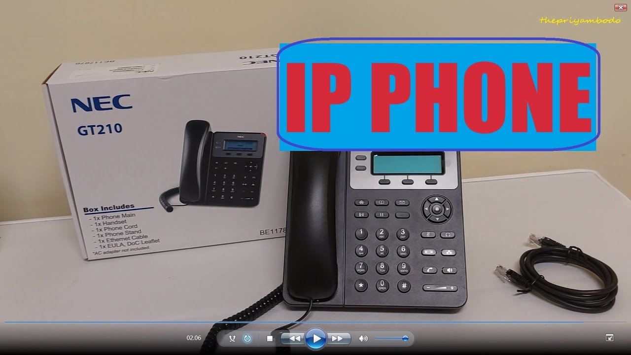 IP Phone NEC GT210 - Unboxing - YouTube